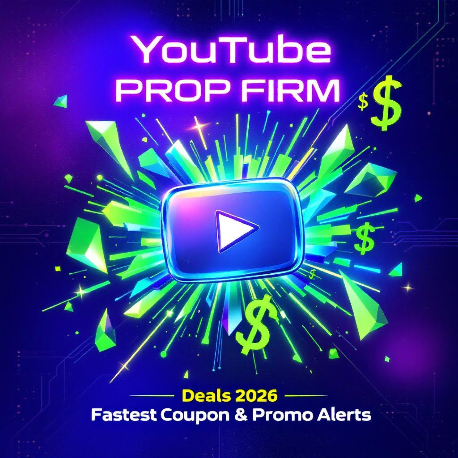 YouTube Prop Firm Deals 2026: Fastest Coupon & Promo Alerts